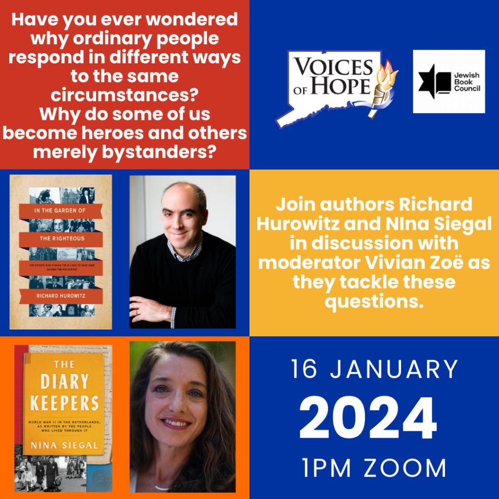 Power of Words Series – Richard Hurowitz and Nina Siegal - Voices of Hope