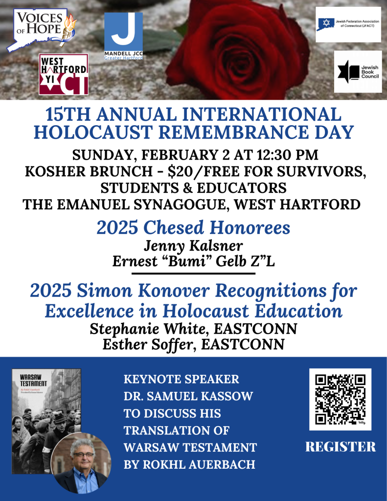 International Holocaust Remembrance Day with Sam Kassow - Voices of Hope