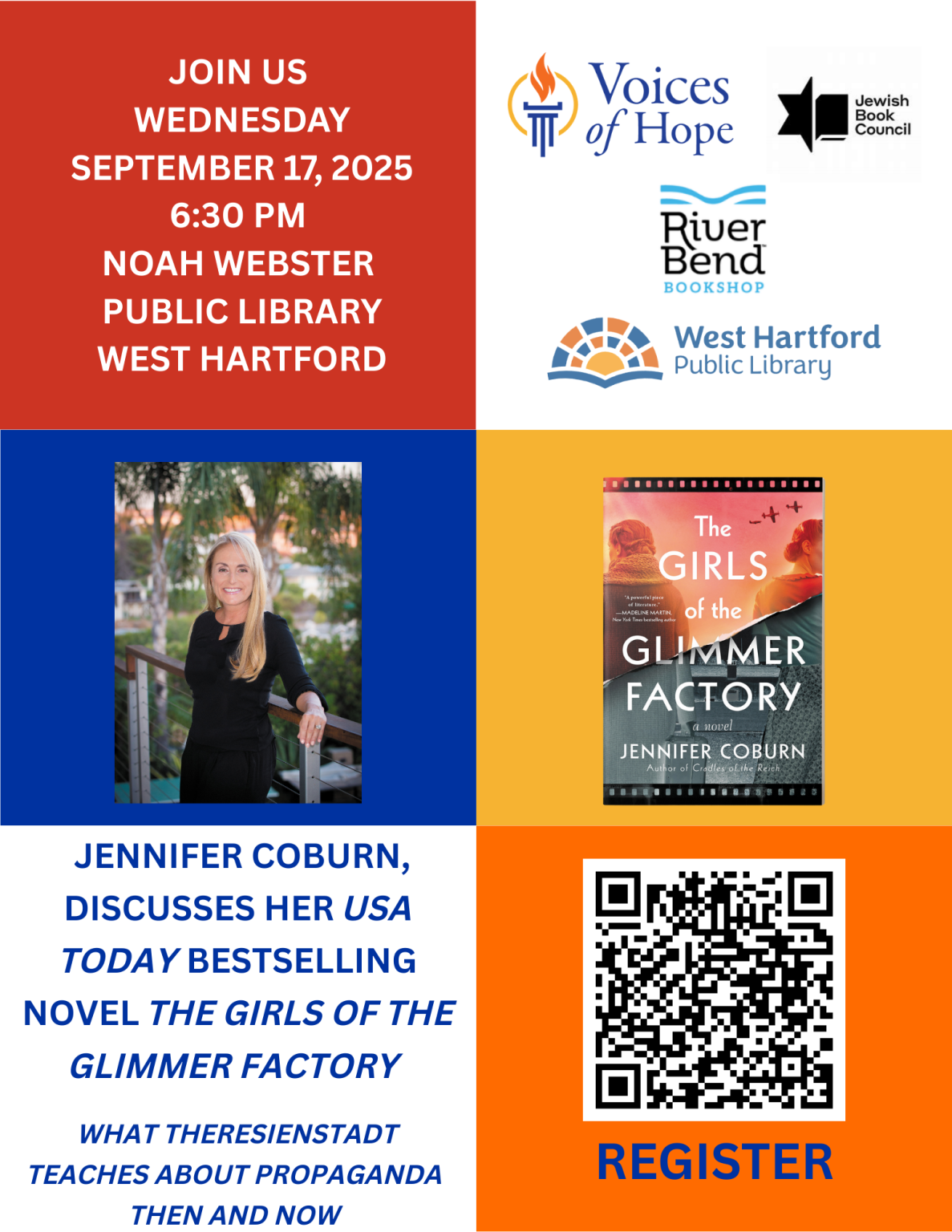 Author Talk: Jennifer Coburn and “The Girls of the Glimmer Factory ...