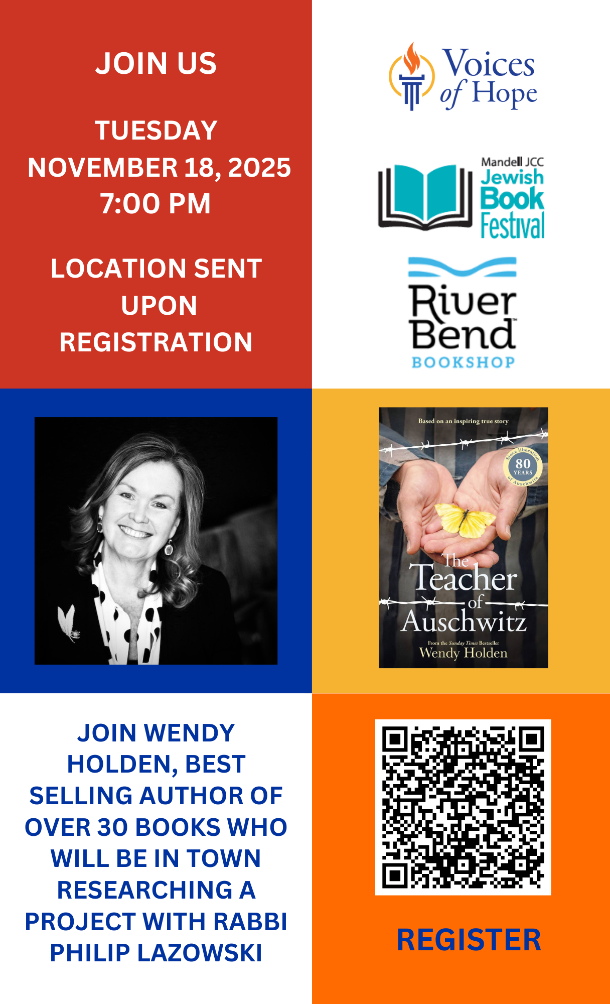 The Teacher of Auschwitz – Wendy Holden - Voices of Hope